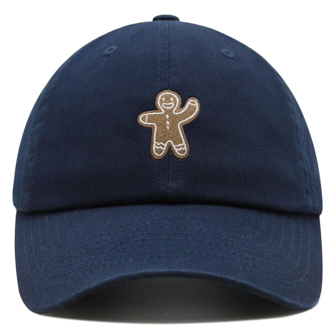 Gingerbread Man Premium Dad Hat Embroidered Baseball Cap Holiday Cookie ...
