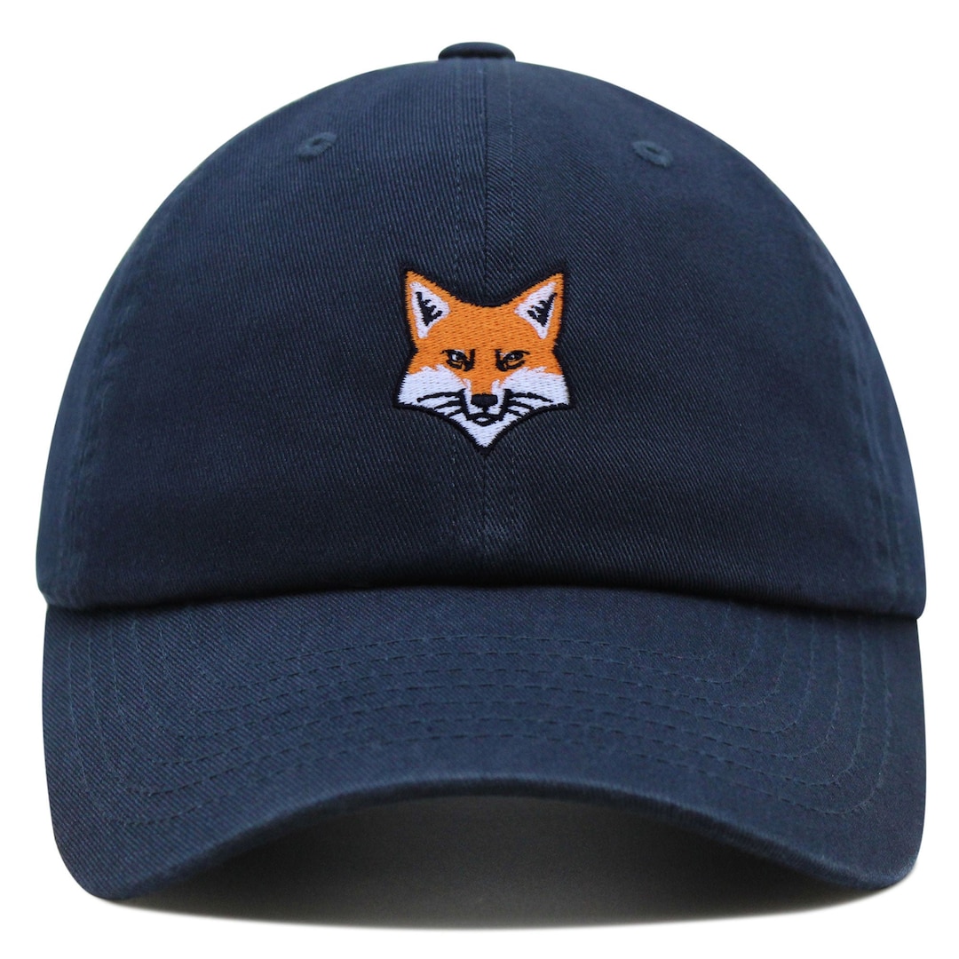 Embroidered Fox Face Dad Hat: Cotton Baseball Cap - Etsy UK