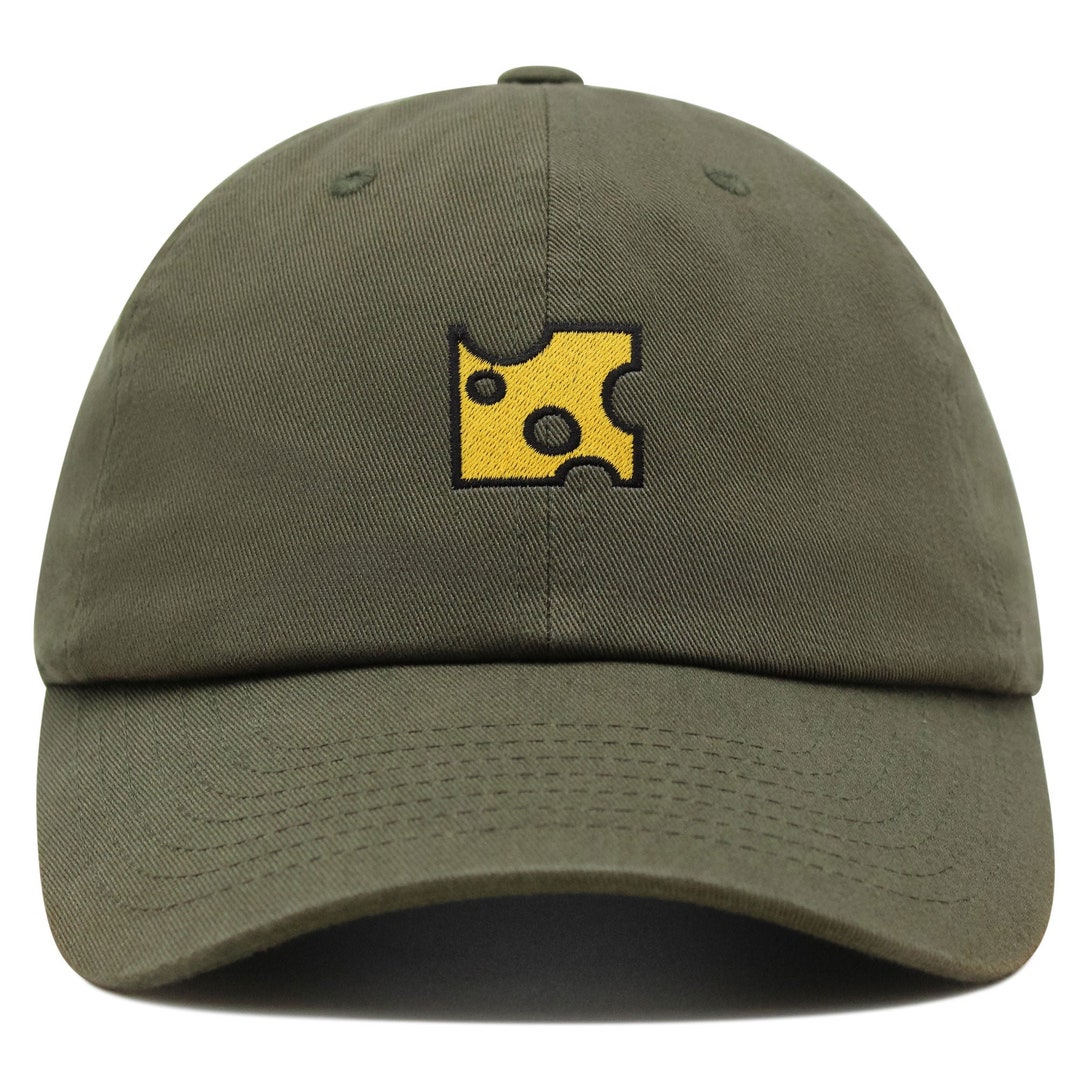 Embroidered Cheese Slice Dad Hat, Adjustable Baseball Cap - Etsy