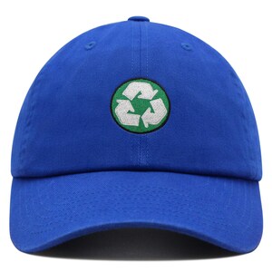 Pastel Green Recycling Symbol Premium Dad Hat Embroidered Cotton ...