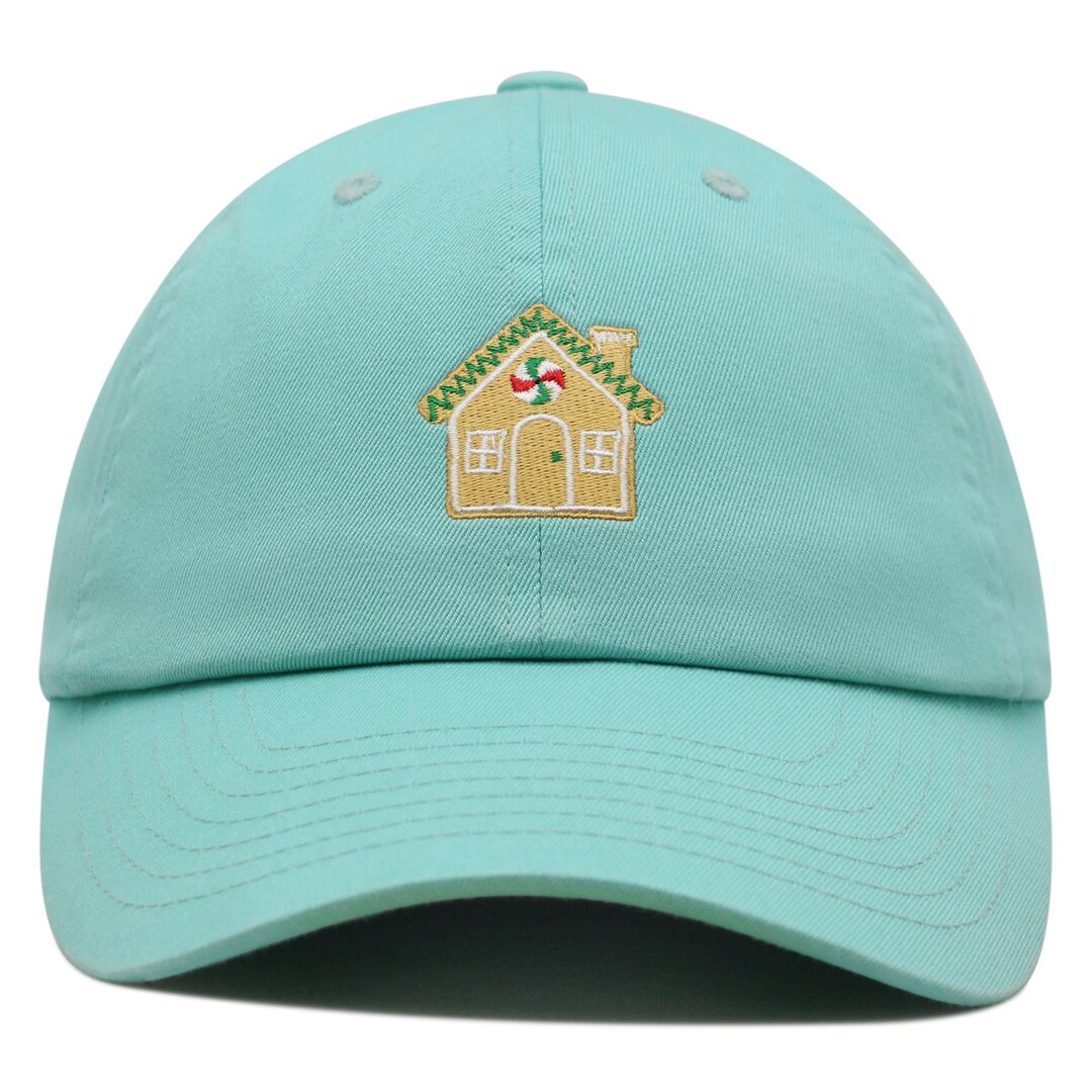Gingerbread House Premium Dad Hat Embroidered Baseball Cap Holiday - Etsy