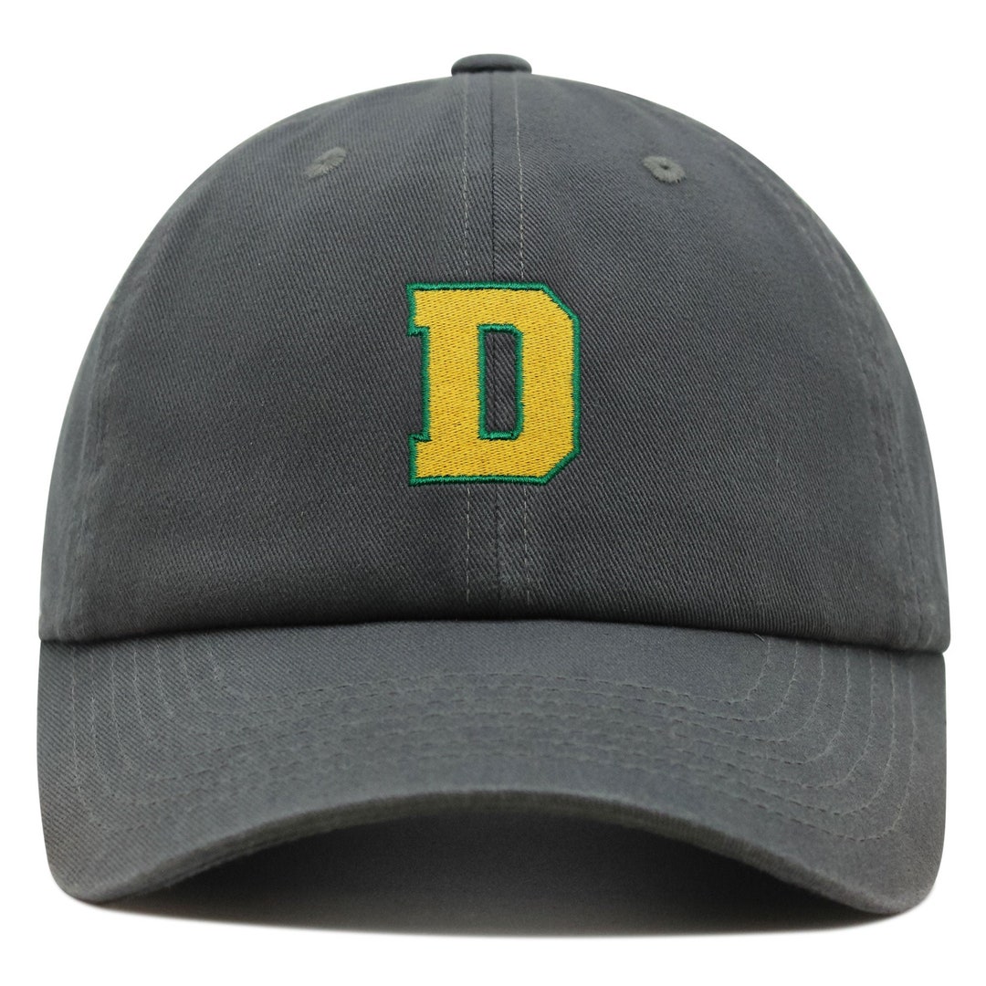 Initial D College Letter Premium Dad Hat Embroidered Cotton Baseball ...