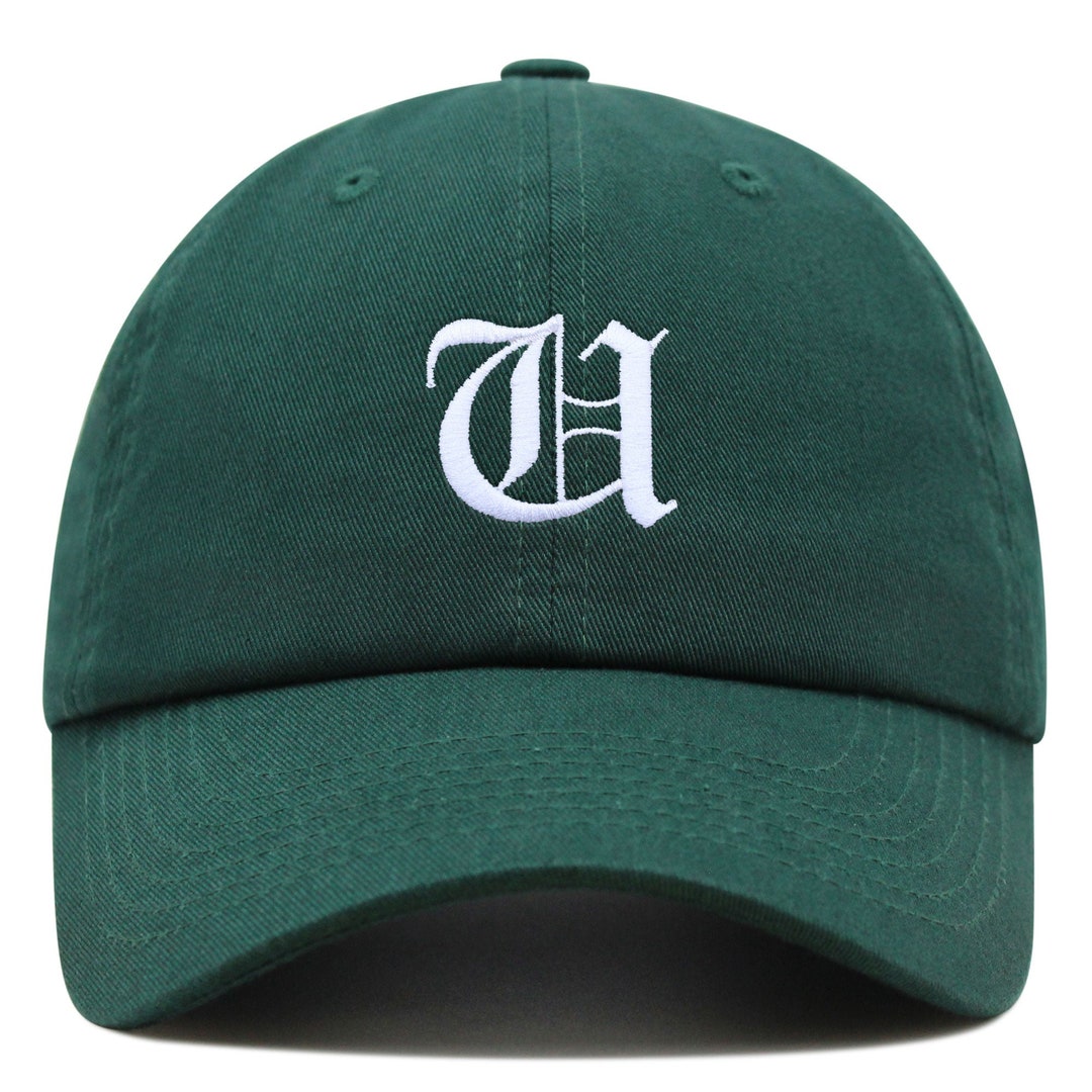 Old English Letter U Premium Dad Hat Embroidered Cotton Baseball Cap ...