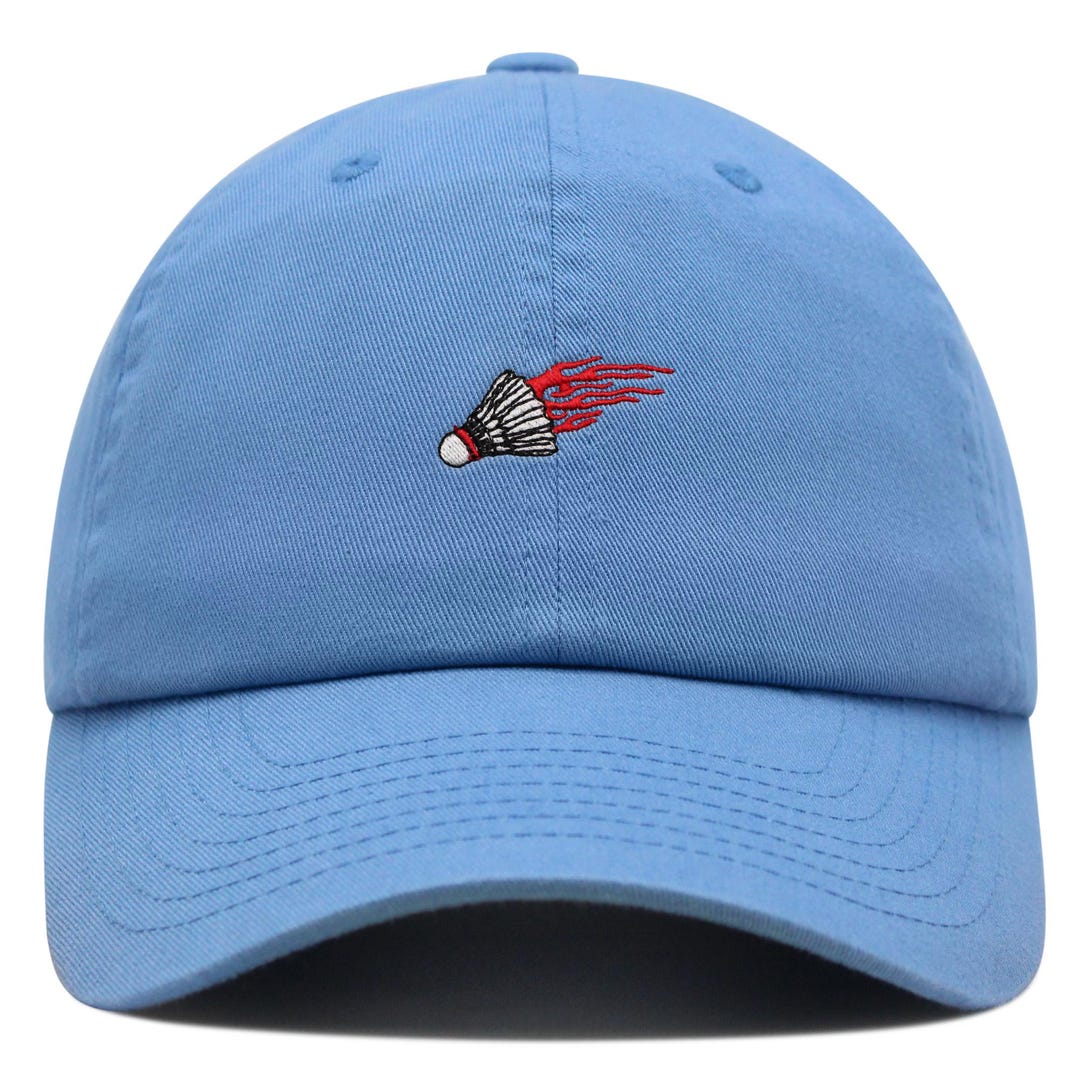 Badminton Shuttlecock Premium Dad Hat Embroidered Cotton Baseball Cap ...