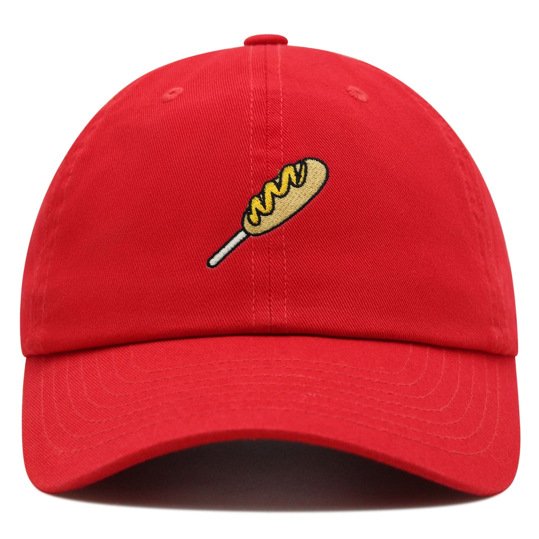 Corndog Premium Dad Hat Embroidered Baseball Cap Foodie - Etsy