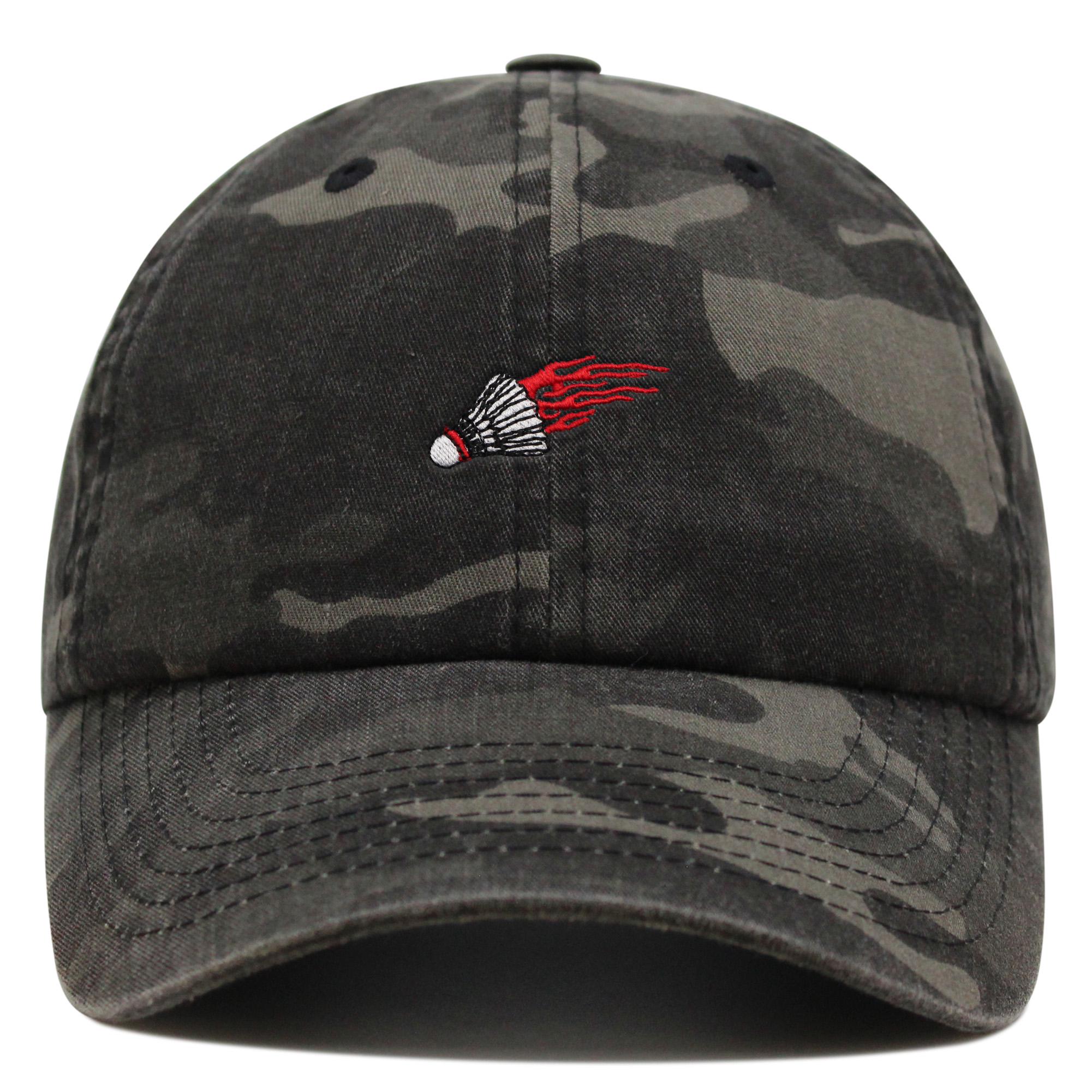 Badminton Shuttlecock Premium Dad Hat Embroidered Cotton Baseball Cap ...