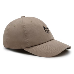 Embroidered French Bulldog Dad Hat, Premium Cotton Baseball Cap - Etsy