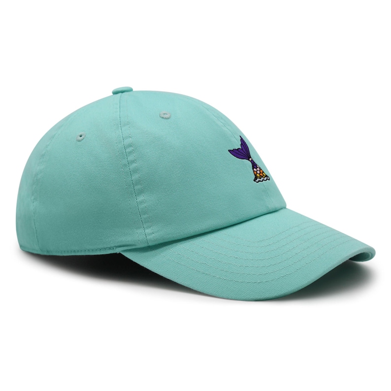 Mermaid Tail Premium Dad Hat Embroidered Baseball Cap Cute - Etsy