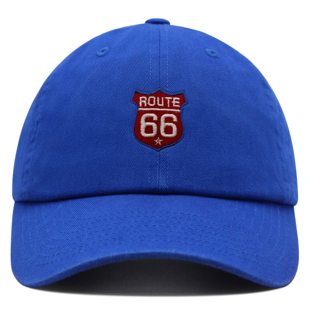 Route 66 Embroidered Dad Hat, Classic Roadtrip Cap - Etsy