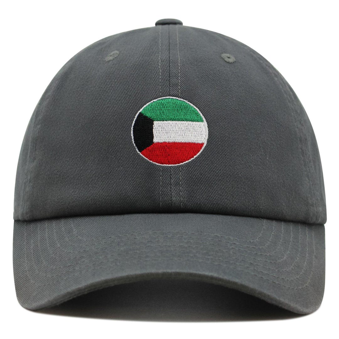 Kuwait Flag Icon Dad Hat: Embroidered Cotton Baseball Cap - Etsy