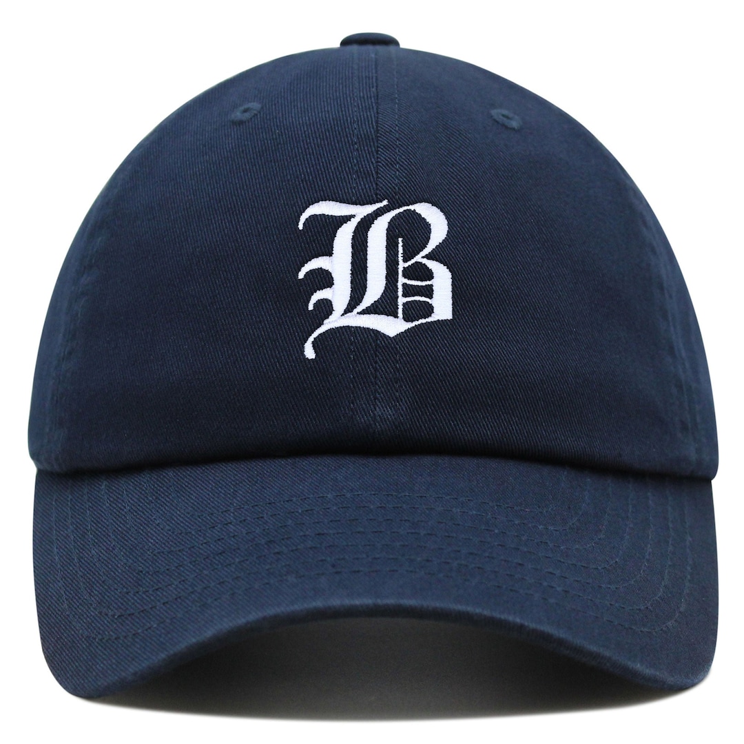 Old English Letter B Premium Dad Hat Embroidered Cotton Baseball Cap ...