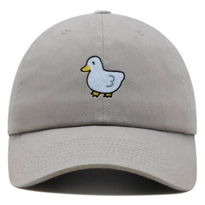 Hand Drawn Duck Premium Dad Hat Embroidered Cotton Baseball Cap - Etsy
