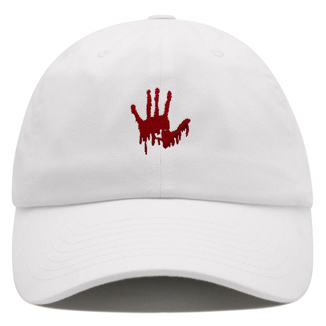 Bloody Hand Premium Dad Hat Embroidered Baseball Cap Horror - Etsy