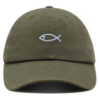 Jesus Fish Word Art Hat - Etsy