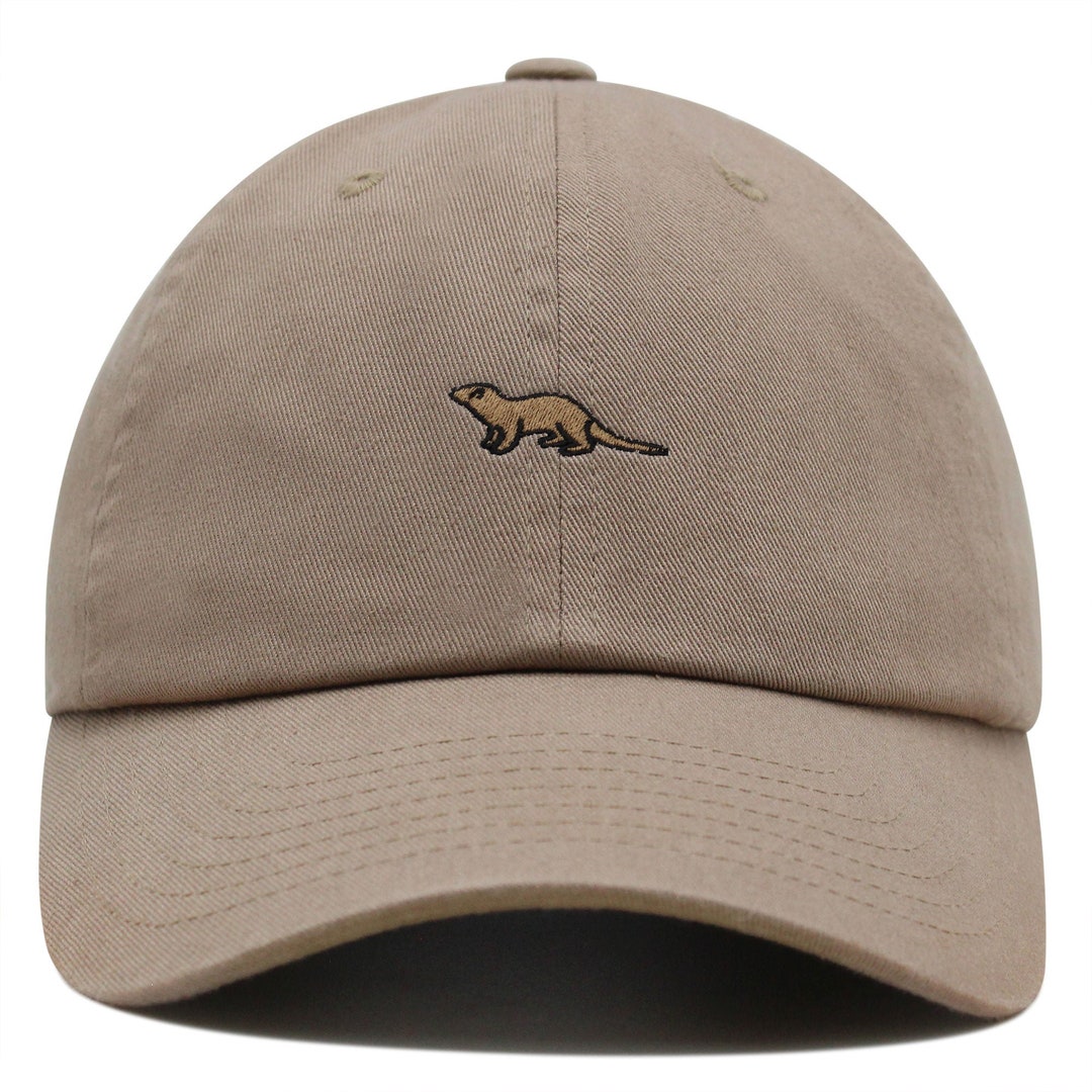 Embroidered Otter Dad Hat, Premium Cotton Baseball Cap - Etsy