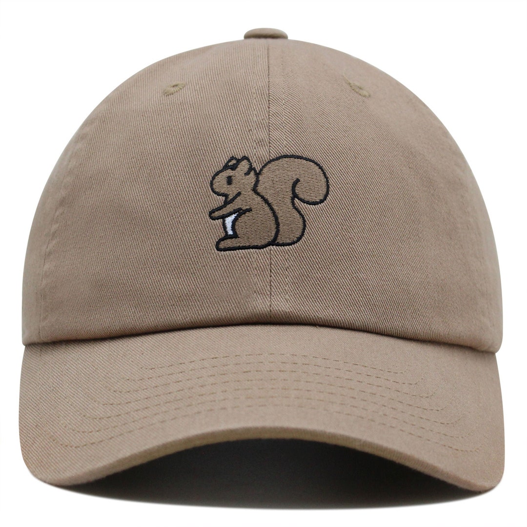 Cute Squirrel Premium Dad Hat Embroidered Baseball Cap Squirrel Hug - Etsy