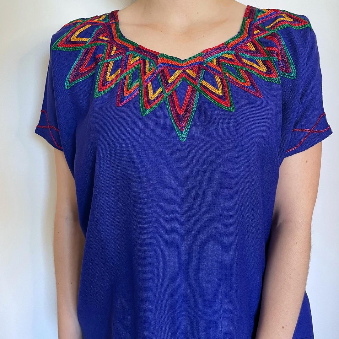 Traditional Guatemalan Shirt/handwoven Blouse/guatemalan Guipil ...