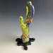 Hand Painted 14” Tall Large One of a Kind Ceramic Hand on Stand ...