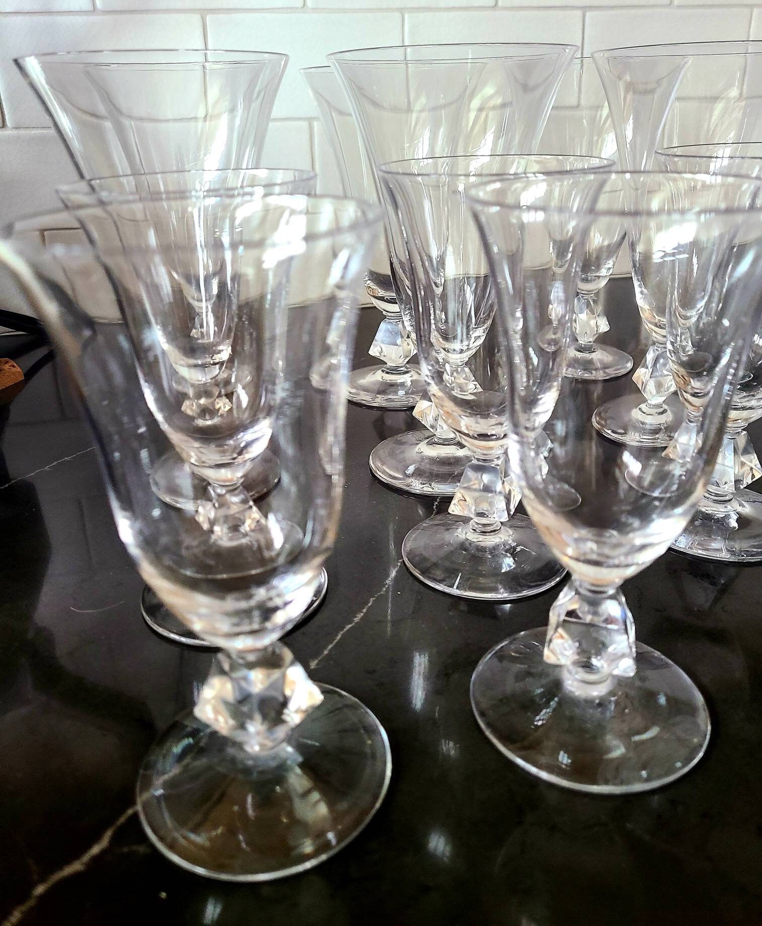 Vintage Bryce Tulip Aquarius Glasses, Set of 12 - Etsy UK