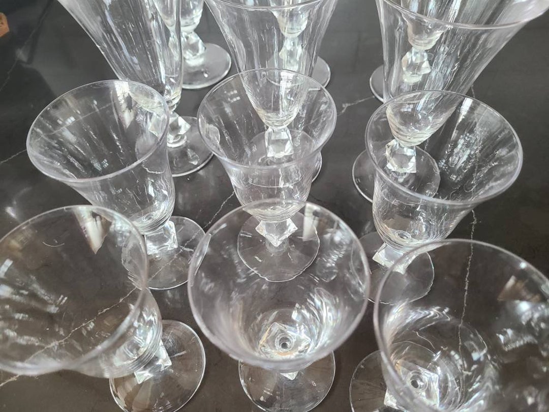 Vintage Bryce Tulip Aquarius Glasses, Set of 12 - Etsy UK