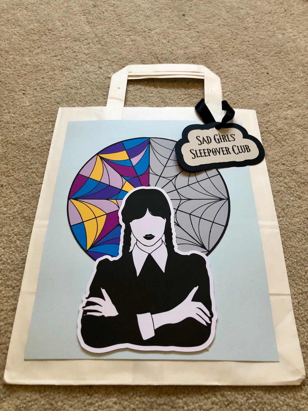 Wednesday Gift Bag Wednesday Addams Wednesday Addams Birthday Gift ...