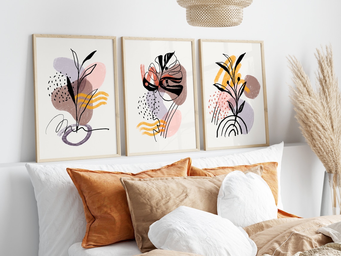 Boho Wall Prints Boho Wall Decor Set of 3 Boho Prints Boho - Etsy