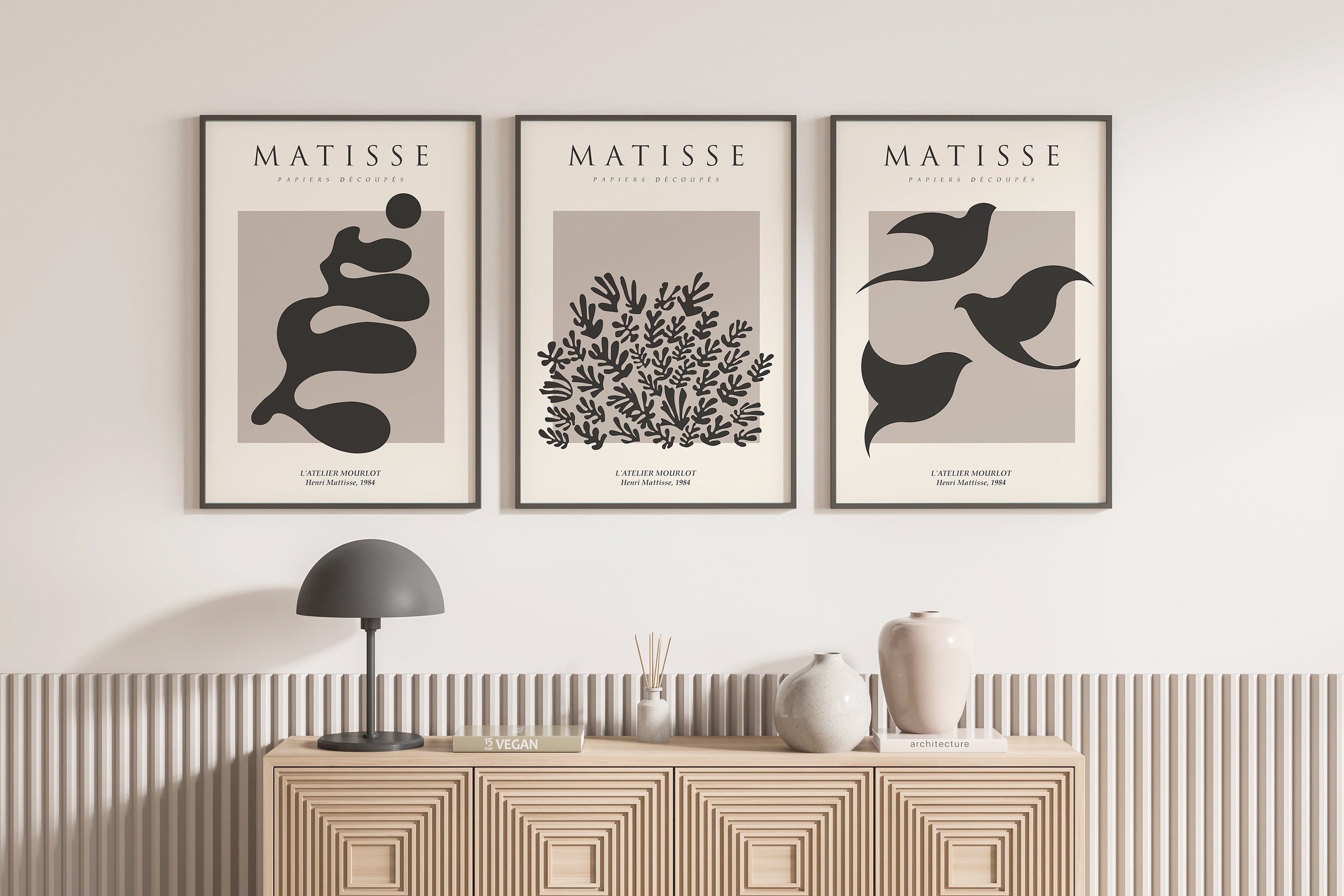 Henri Matisse Prints, Set of 3 Prints, Neutral Prints, Matisse Boho ...