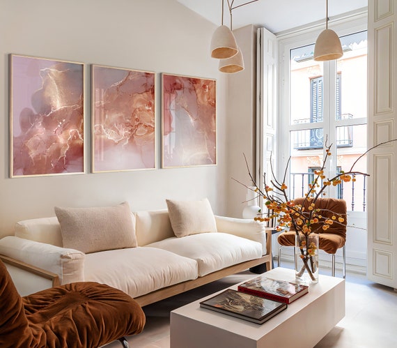 Rose Gold Walls Bedroom