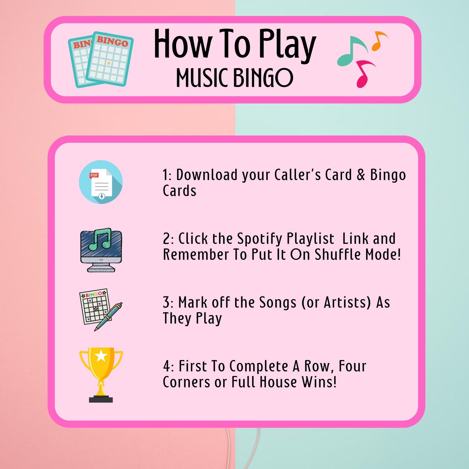 350 Card 80s Mixtape Music Bingo – Guess the Song – 1980s Birthday ...