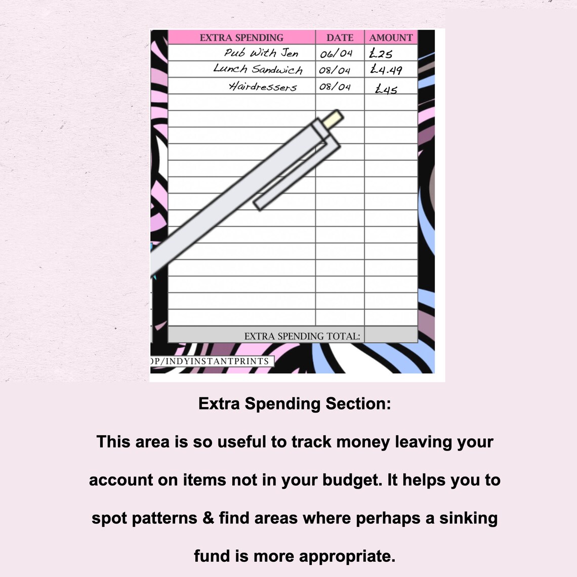 Monthly Money Tracker for Budgeting, Spending Tracking & Savings Bill ...