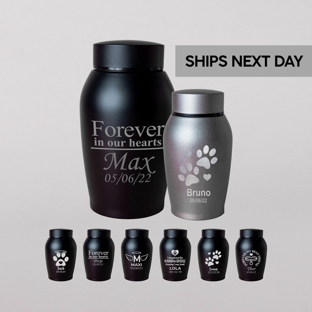 Custom Engraved Pet Urn for Dogs Ashes Personalized Dog - Etsy