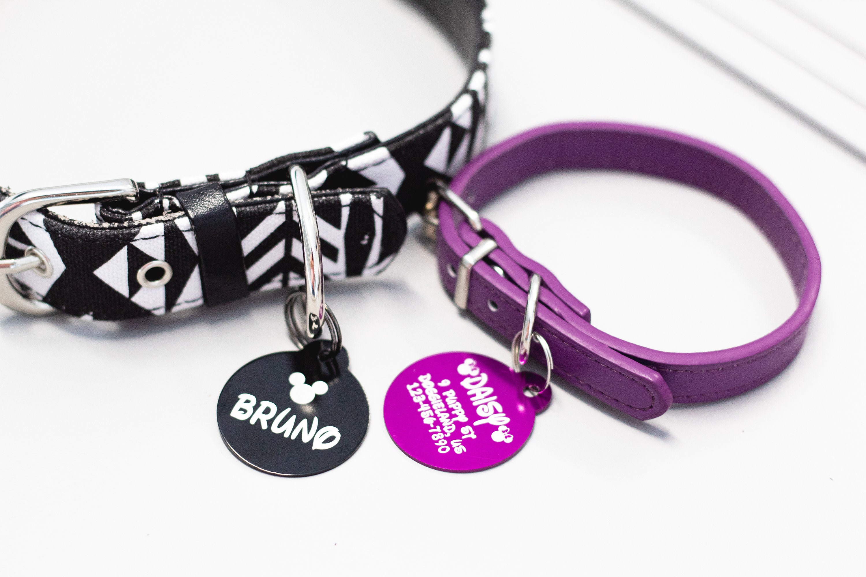 Custom Disney Mickey Pet ID Tag Personalized Engraved - Etsy