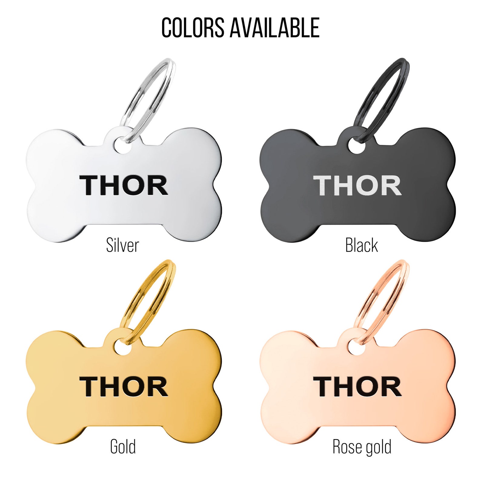 Personalized Disney Dog Tag Mickey Bone Pet ID Tags Custom - Etsy