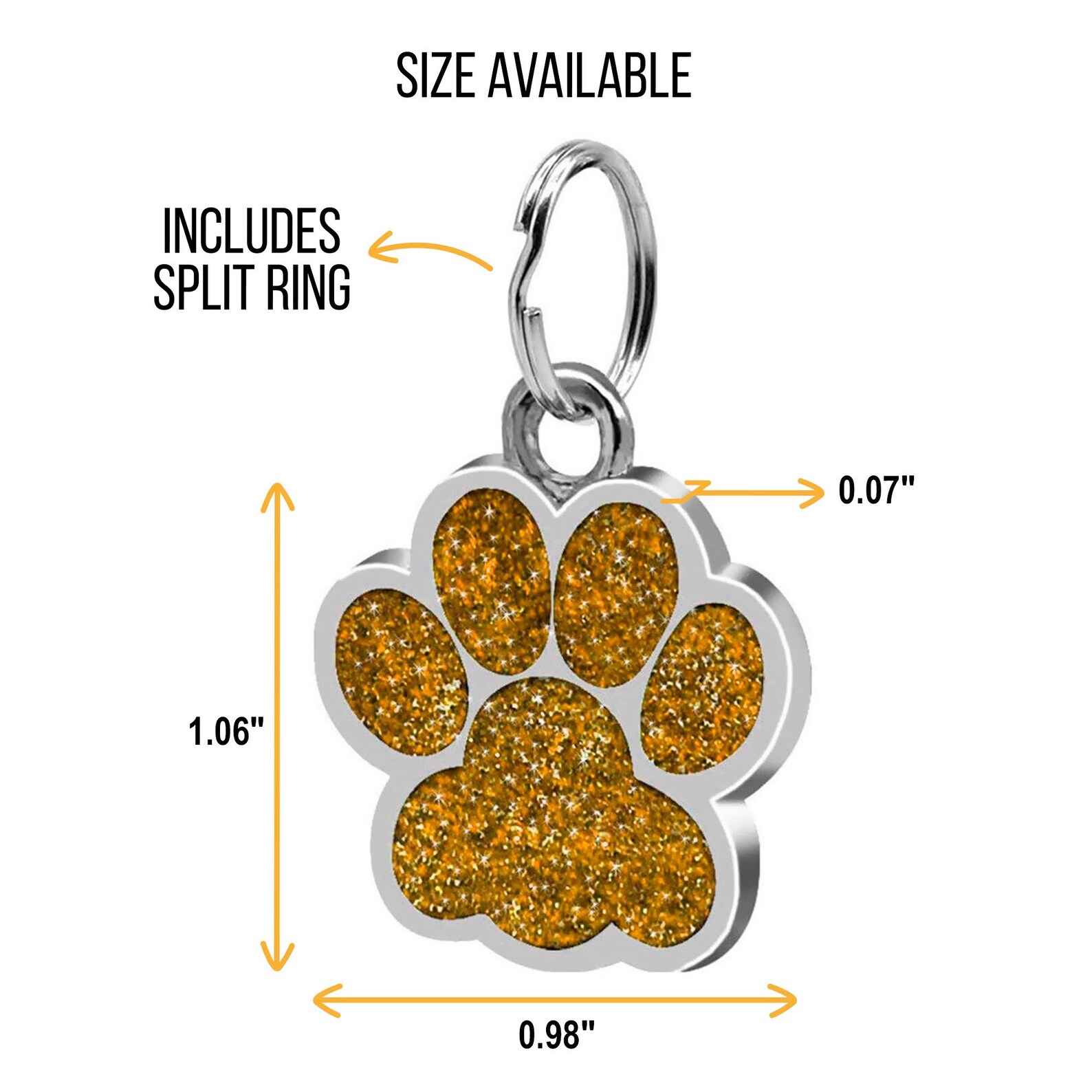 Custom Shiny Paw Cute Dog Tag Engraved Pet ID Tags Sparkling - Etsy