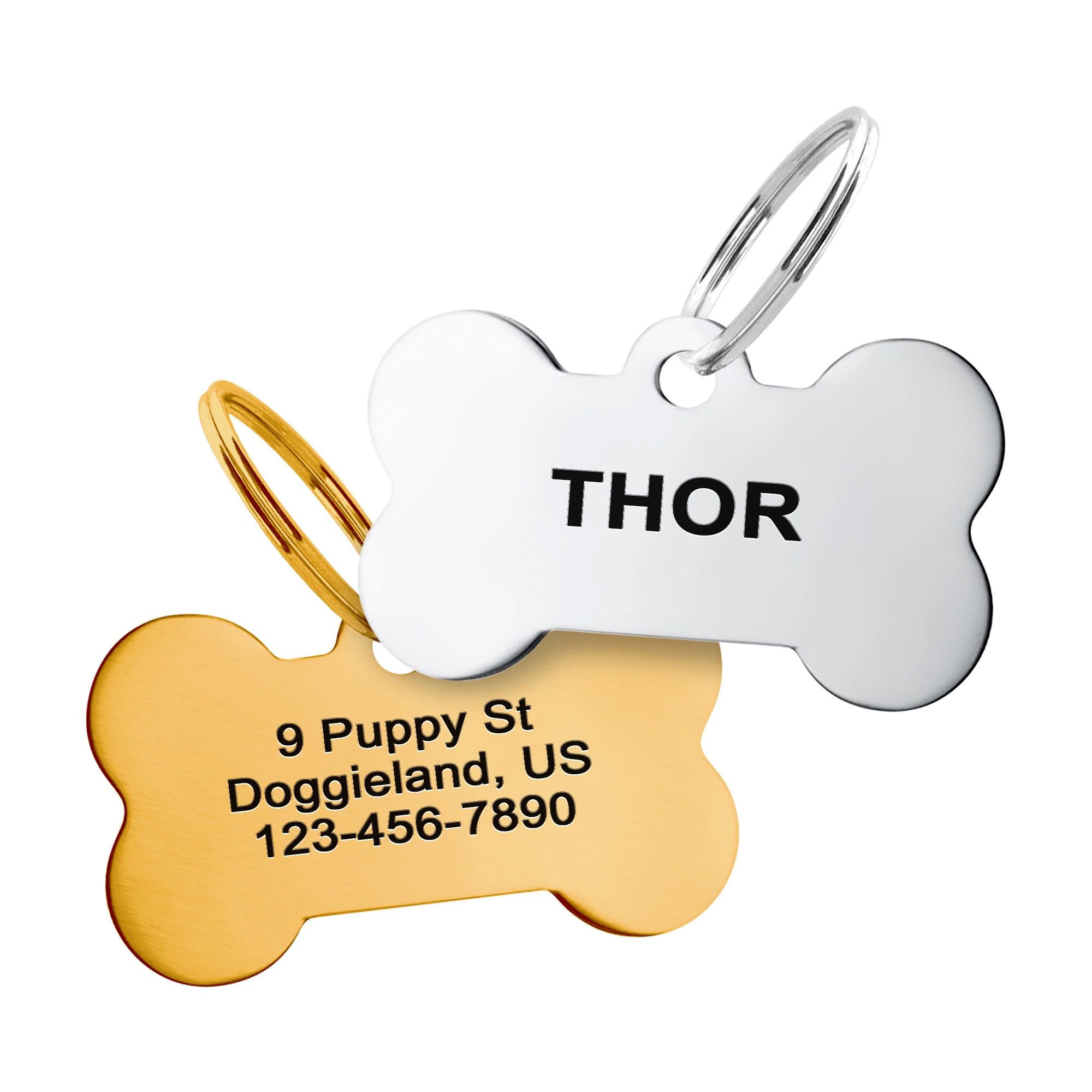 Personalized Disney Dog Tag Mickey Bone Pet ID Tags Custom - Etsy