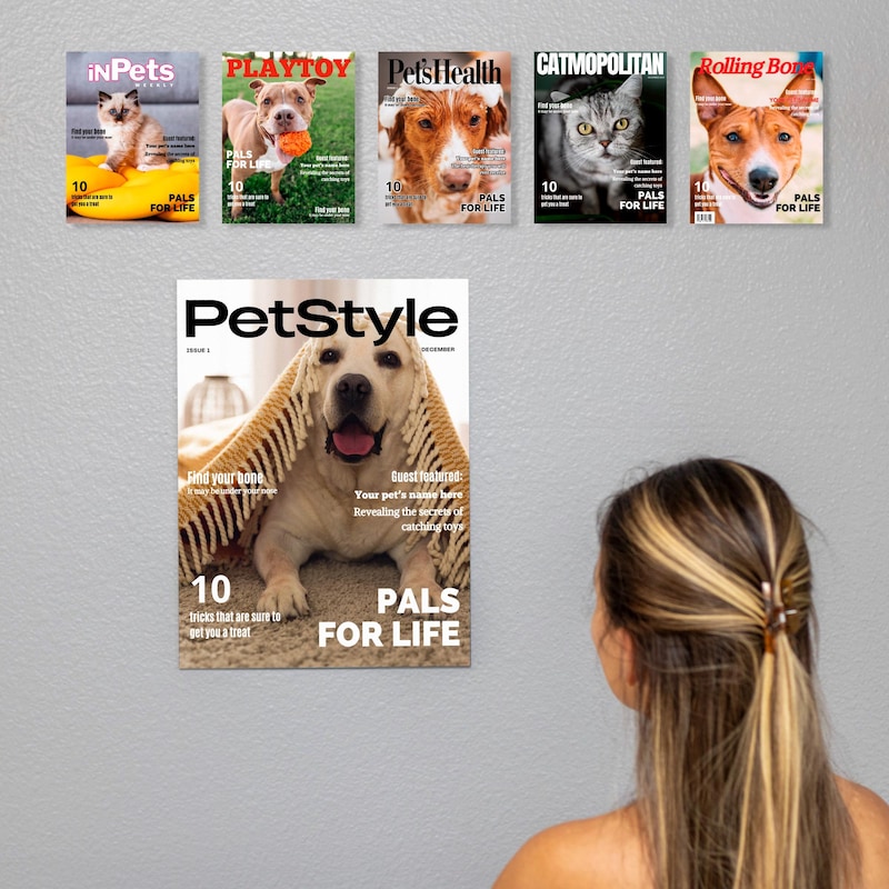 Dog Poster Magazine Cover - Etsy