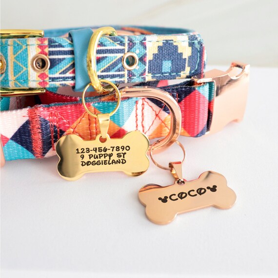 Personalized Disney Dog Tag Mickey Bone Pet ID Tags Custom - Etsy