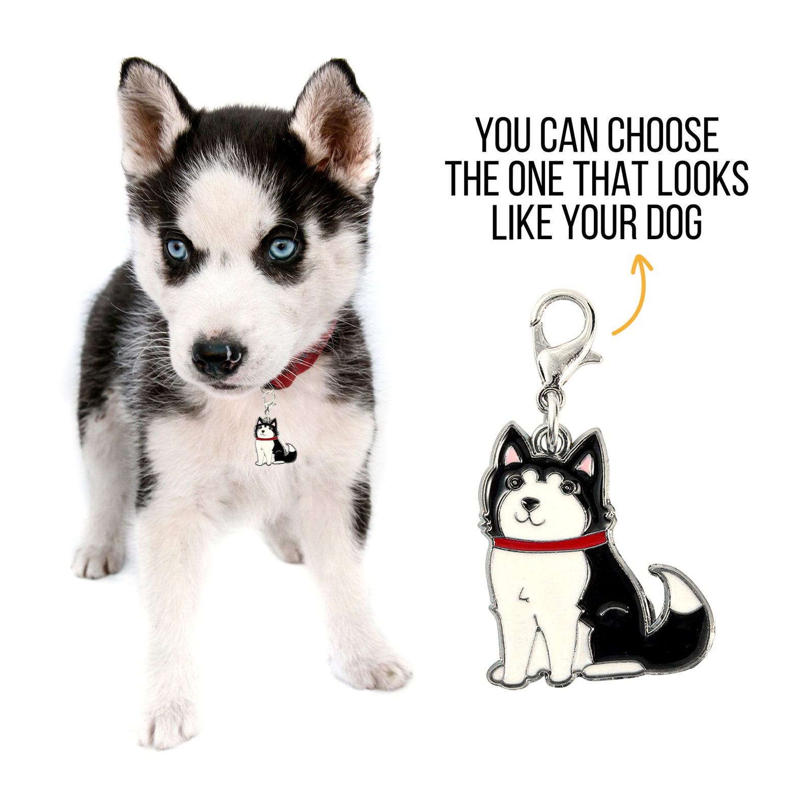 Personalized Dog Breeds ID Tags Custom Engraved Cute - Etsy