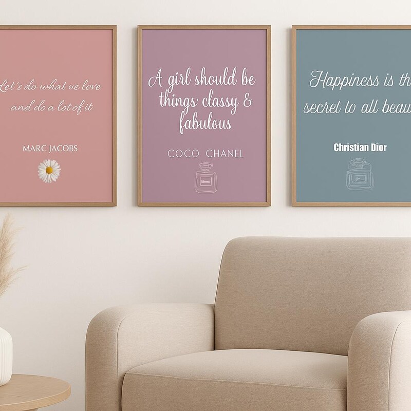 Coco Chanel Wall Art - Etsy