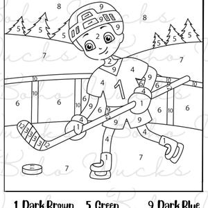 Hockey Activity Book | Hockey Coloring Pages | Kids Hockey Games ...