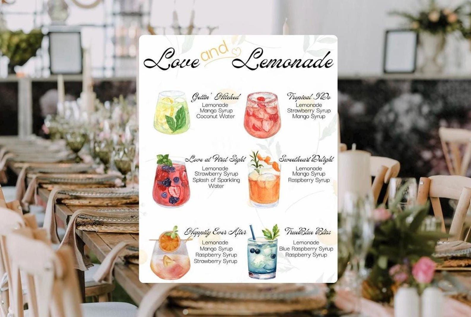 Love and Lemonade Bridal Shower Sign | Wedding Lemonade Bar Printable ...