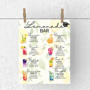 Lemonsade Bar Graduation Sign | Lemonade Stand Sign | Graduation Party ...