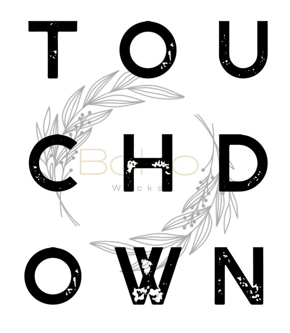 Touchdown PNG and SVG Digital Download File Football - Etsy