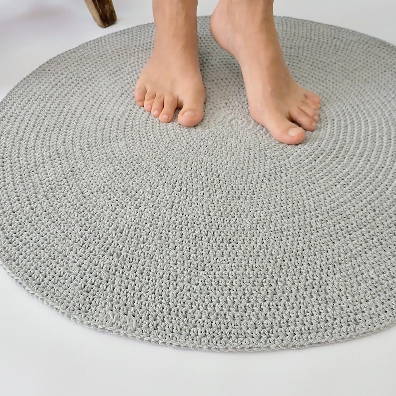 Round Bath Mat - Etsy