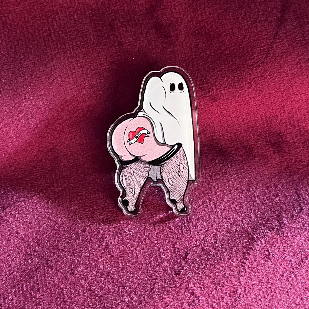Edna the Ghost Fat Babe Pin Badge - Etsy
