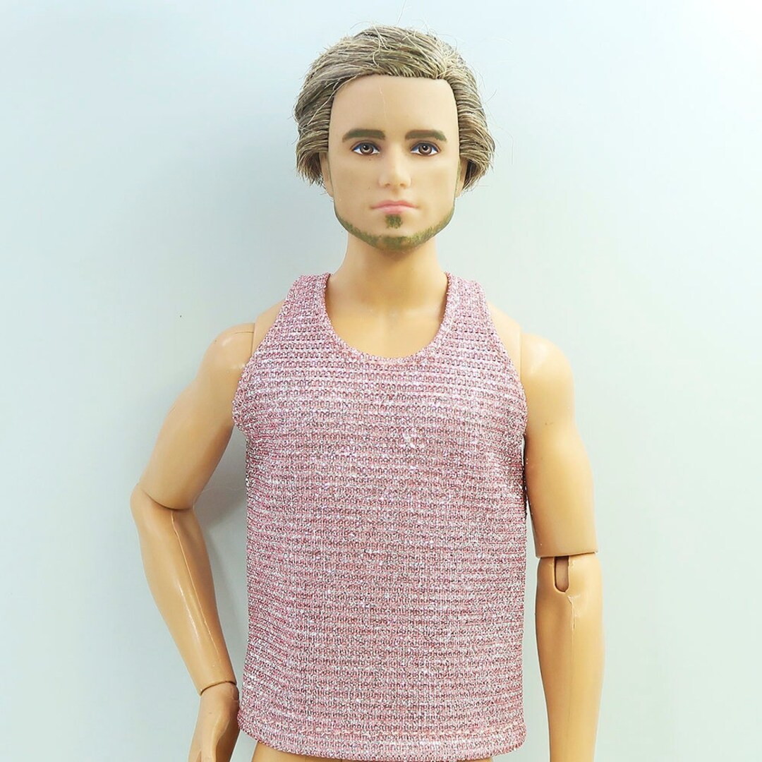 Doll Clothes 1 6 Scale 12 Inch Tank Top Blouse Pink Glitter Etsy