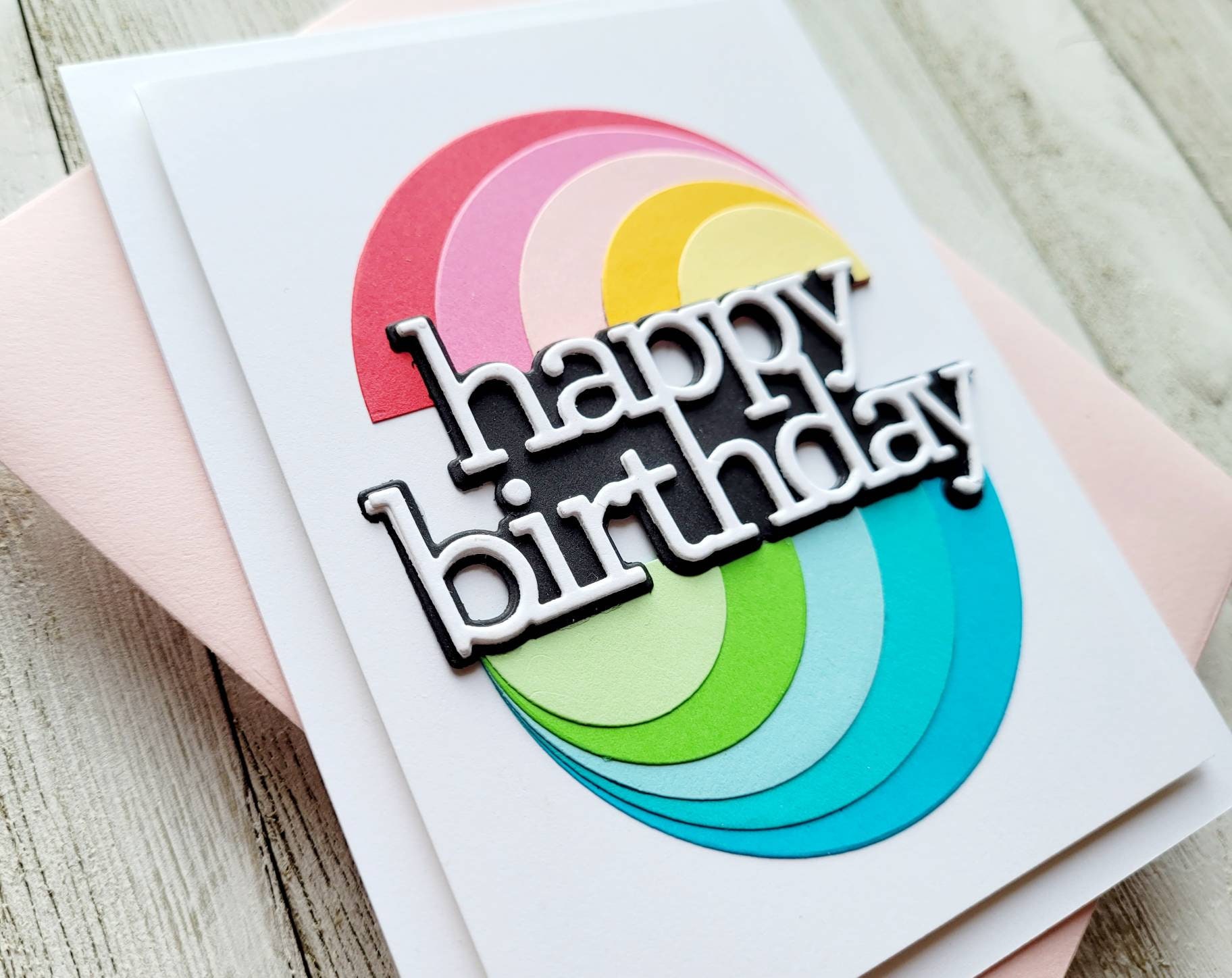 Happy Birthday Rainbow Card Kids Birthday Cards Fun Cards - Etsy