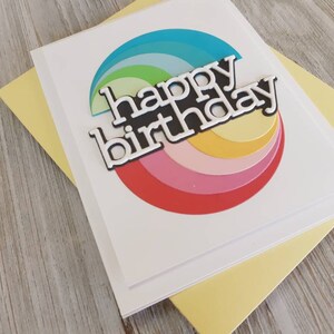 Happy Birthday Rainbow Card Kids birthday cards | Etsy