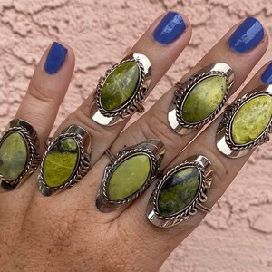 SERPENTINE Adjustable Ring ~ Adjustable Serpentine Ring ~ Peruvian Serpentine ~ Gift for Her ...