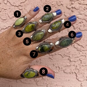 SERPENTINE Adjustable Ring ~ Adjustable Serpentine Ring ~ Peruvian Serpentine ~ Gift for Her ...